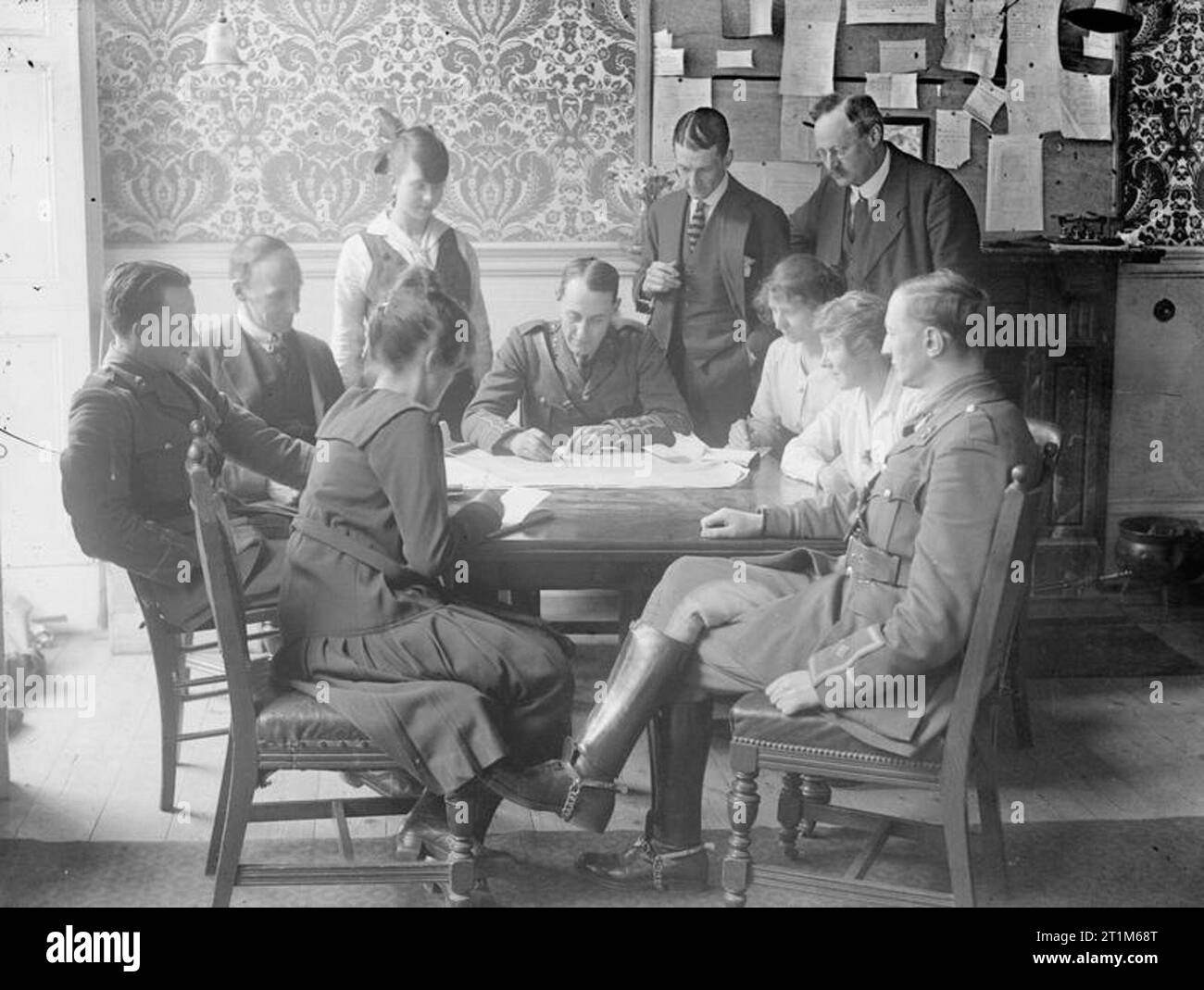 His administrative staff Black and White Stock Photos & Images - Alamy