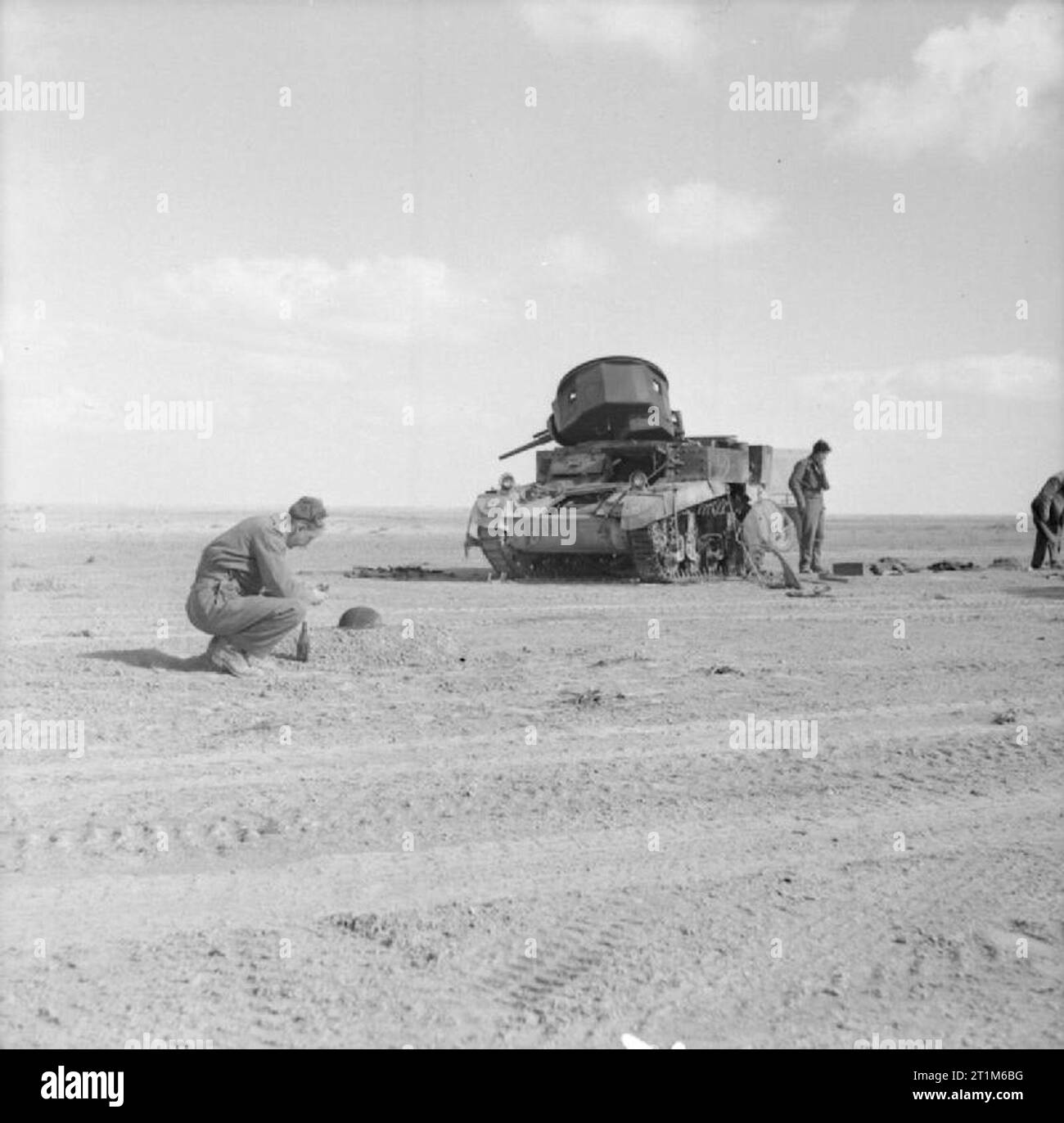 The British Army in North Africa 1941 An M3 Stuart tank which was ...