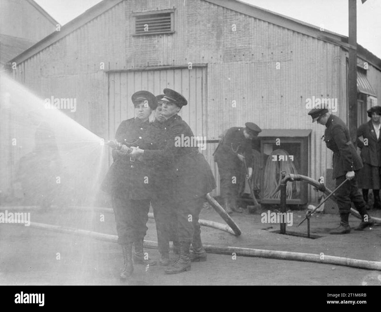 Ministry of Information First World War Official Collection Fire girls ...