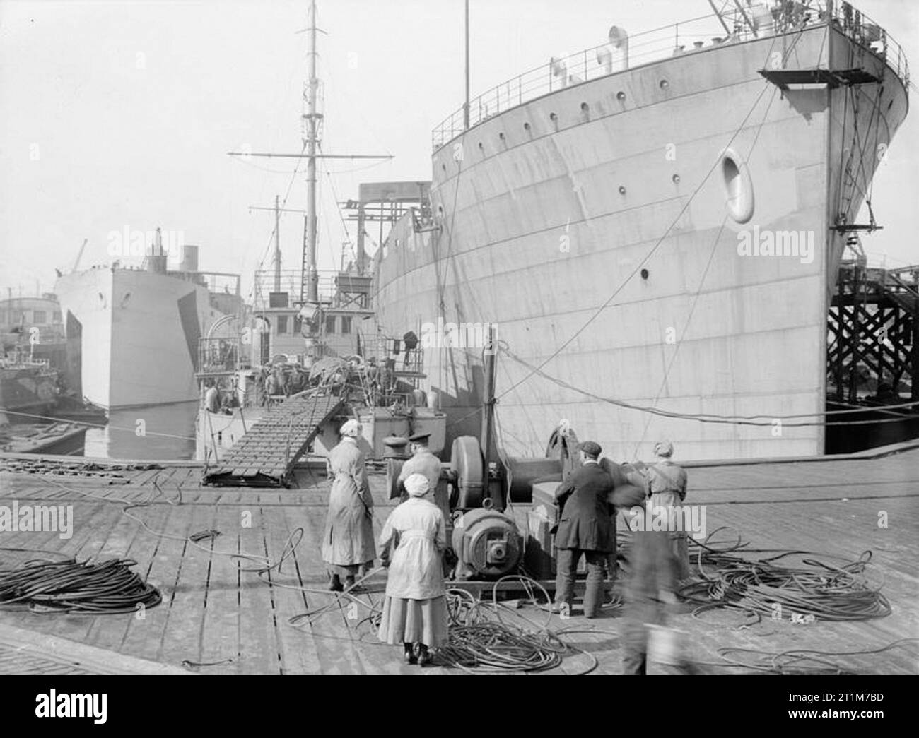 Shipbuilding during the First World War Stock Photo - Alamy