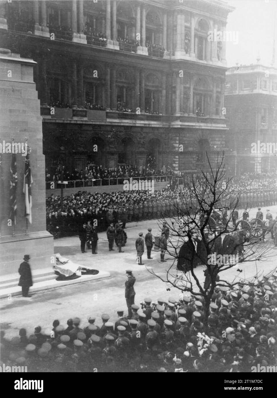 Whitehall cenotaph unveiling Black and White Stock Photos & Images - Alamy
