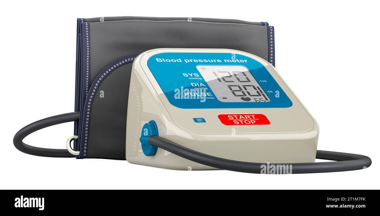 Fully Automatic Blood Pressure Monitor, Electronic Sphygmomanometer. 3D ...