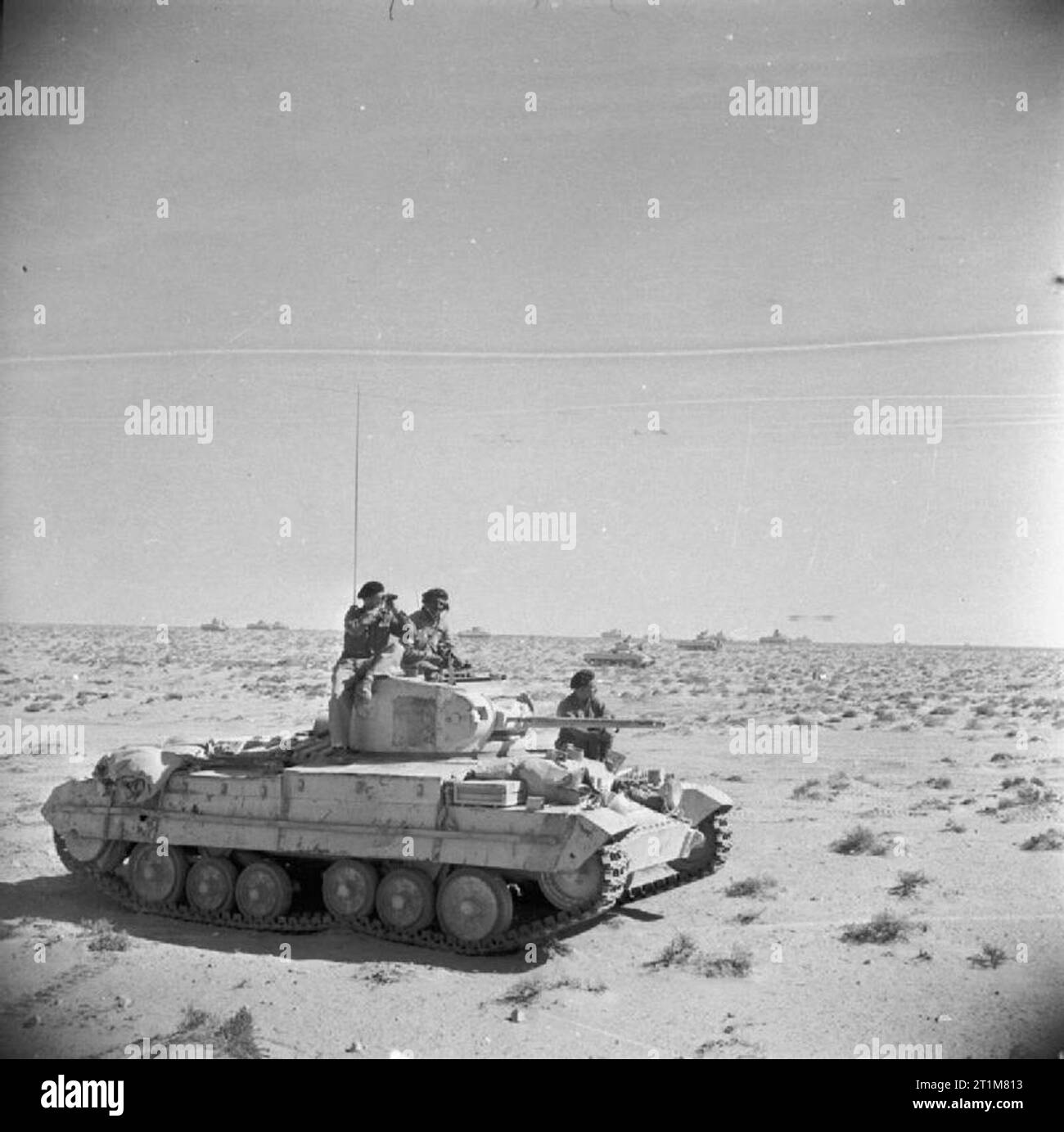 The British Army in North Africa 1942 Valentine tanks advancing in the ...