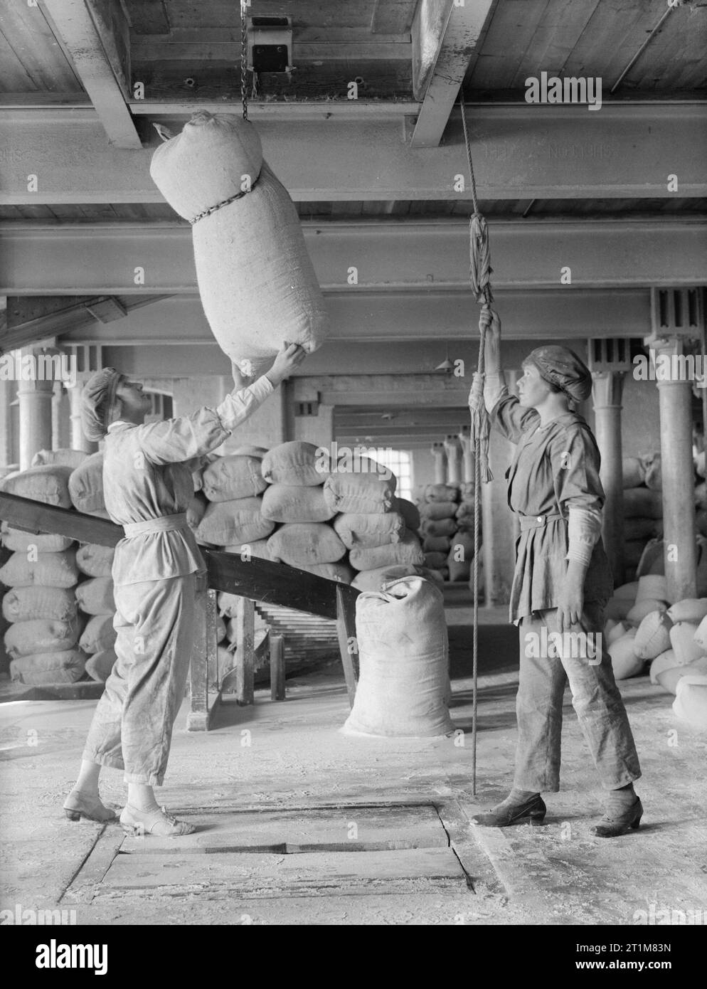 The Employment of Women in Britain, 1914-1918 Female workers hoisting ...