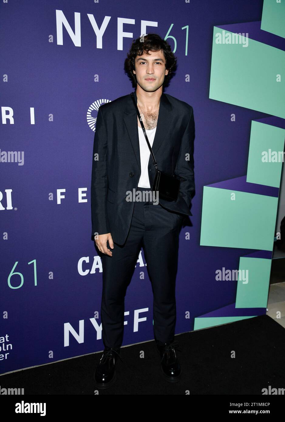 Gabriel Leone attends the "Ferrari" premiere during the 61st New York ...