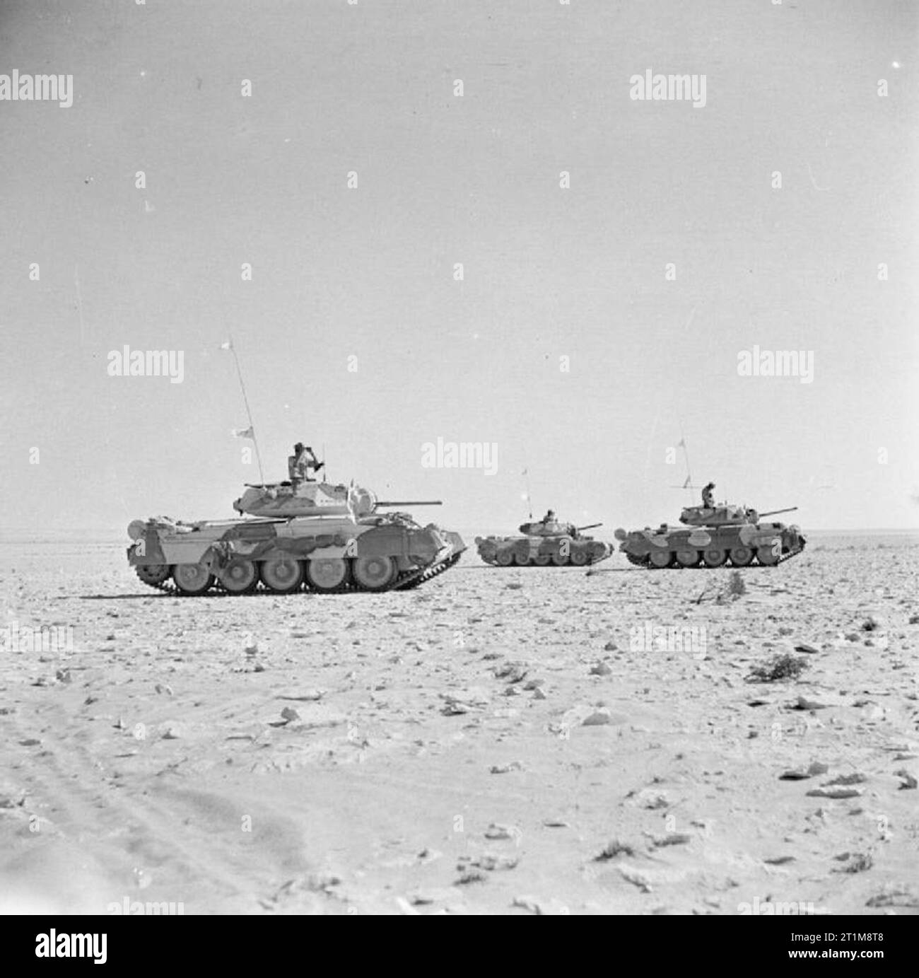 The British Army in North Africa 1942 Crusader tanks on patrol in the ...