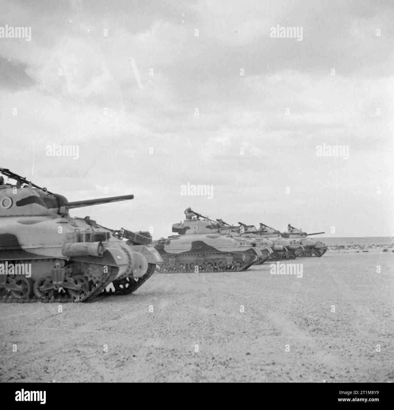 The British Army in North Africa 1942 Sherman tanks of The Queen's Bays ...