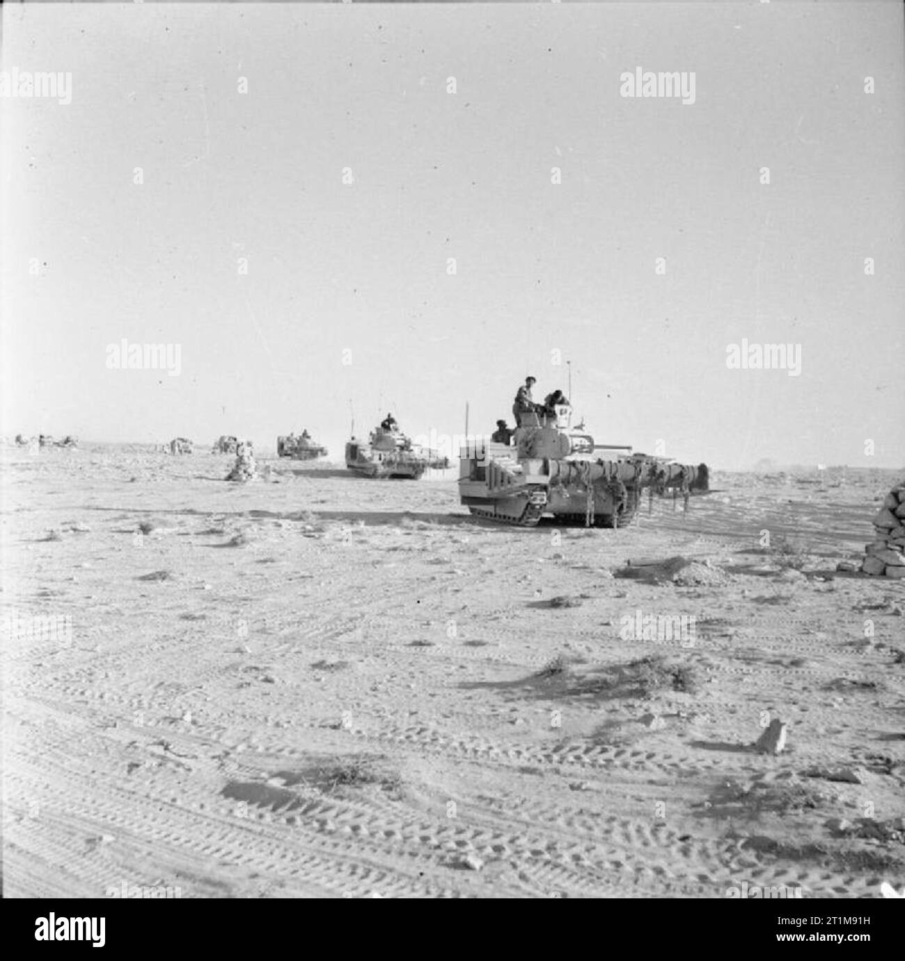 The British Army in North Africa 1942 Matilda Scorpion flail tanks, 2 ...