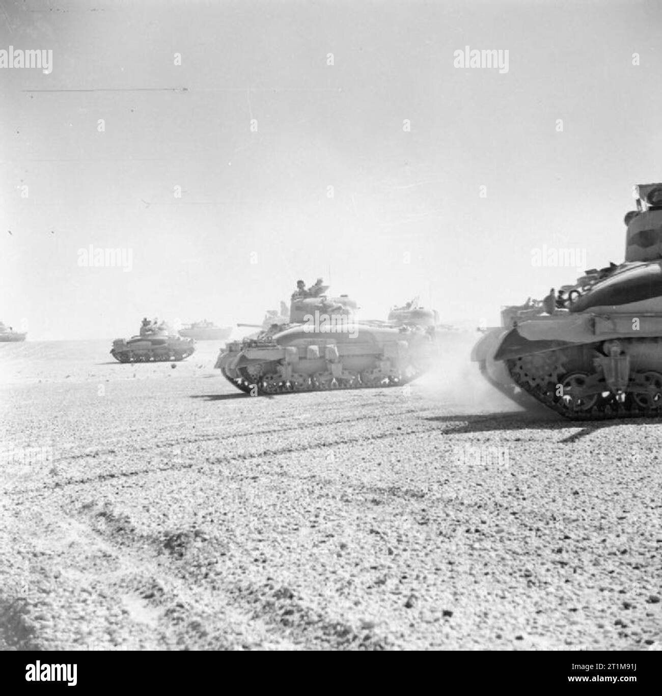 The British Army in North Africa 1942 Sherman tanks of 'C' Squadron ...