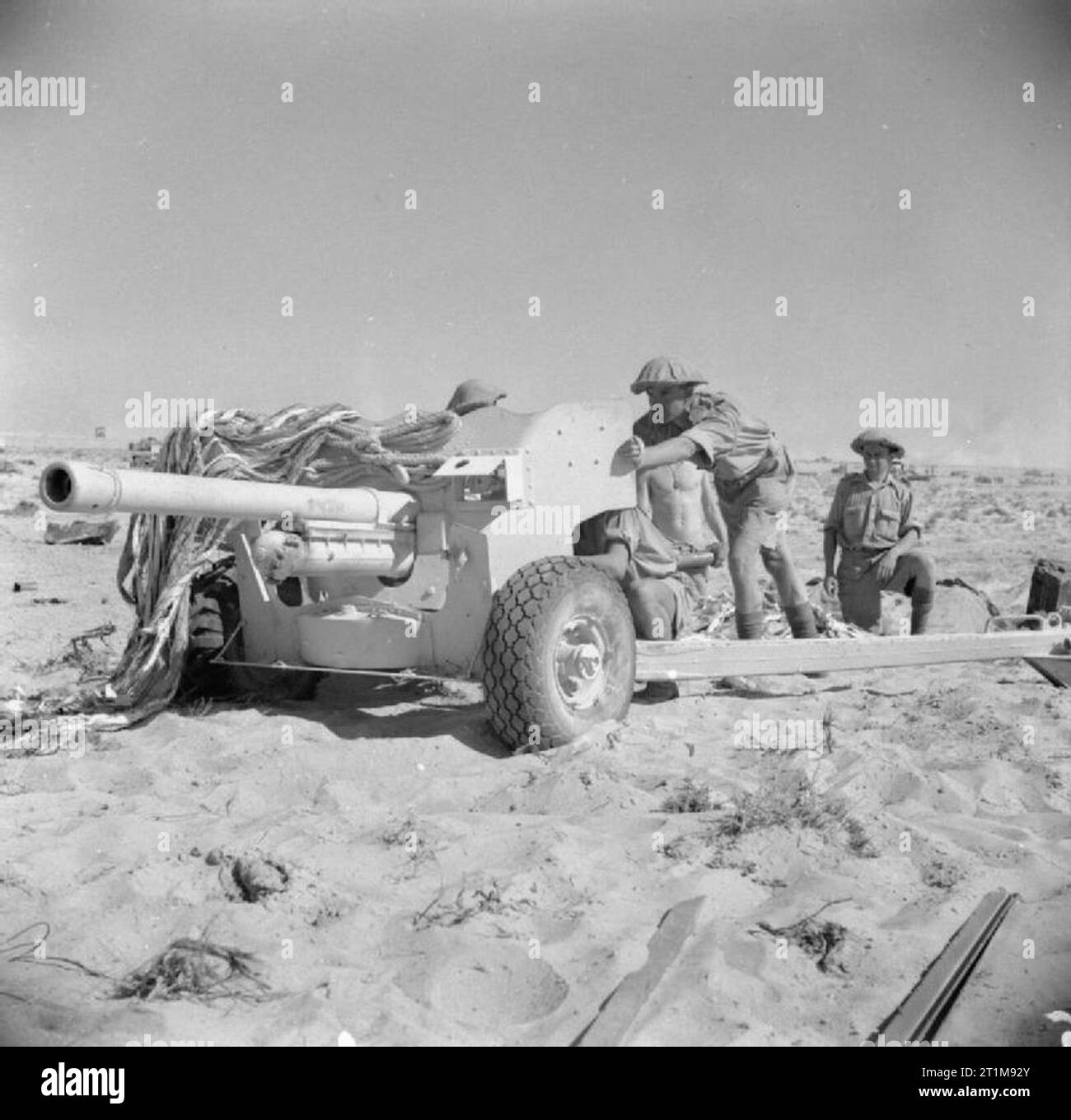 The British Army in North Africa 1942 Wrecked or burnt-out tank Stock ...