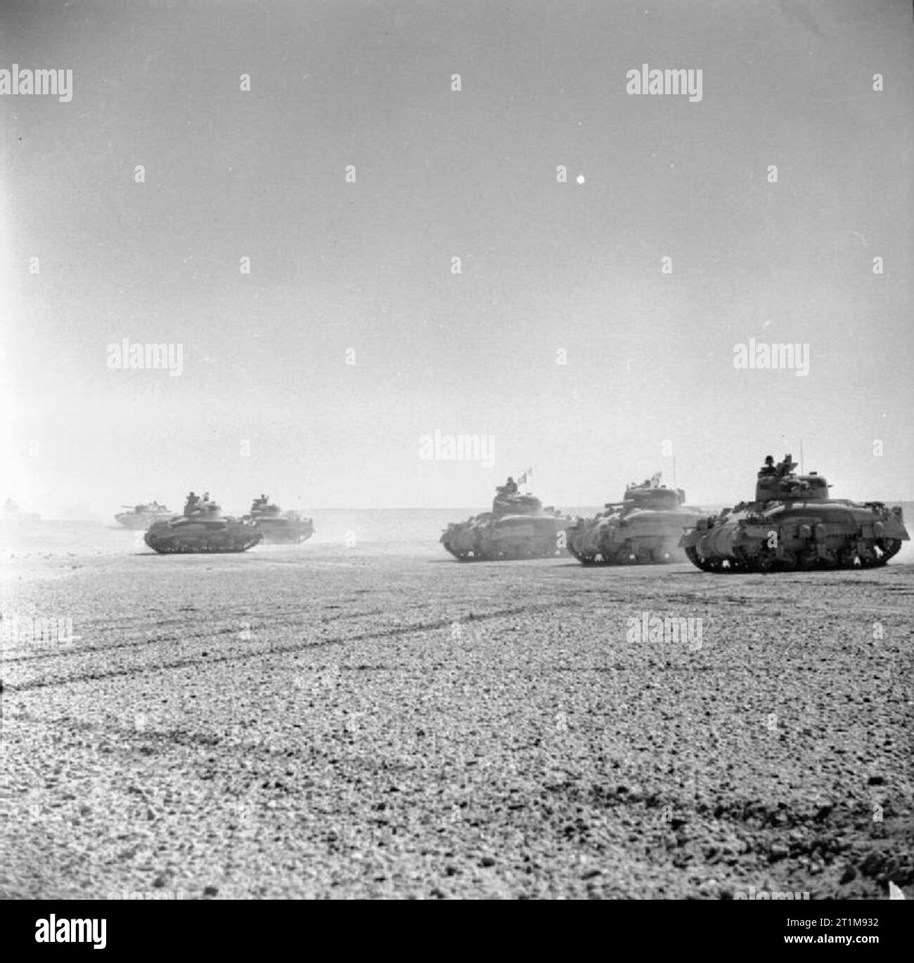 The British Army in North Africa 1942 Sherman tanks of 'C' Squadron ...