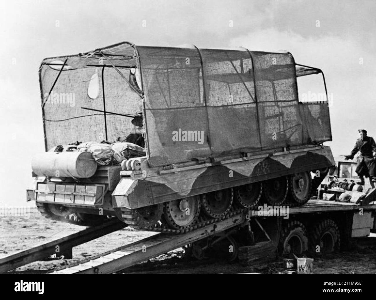 The British Army in North Africa 1942 A Crusader tank with 'sun shield ...