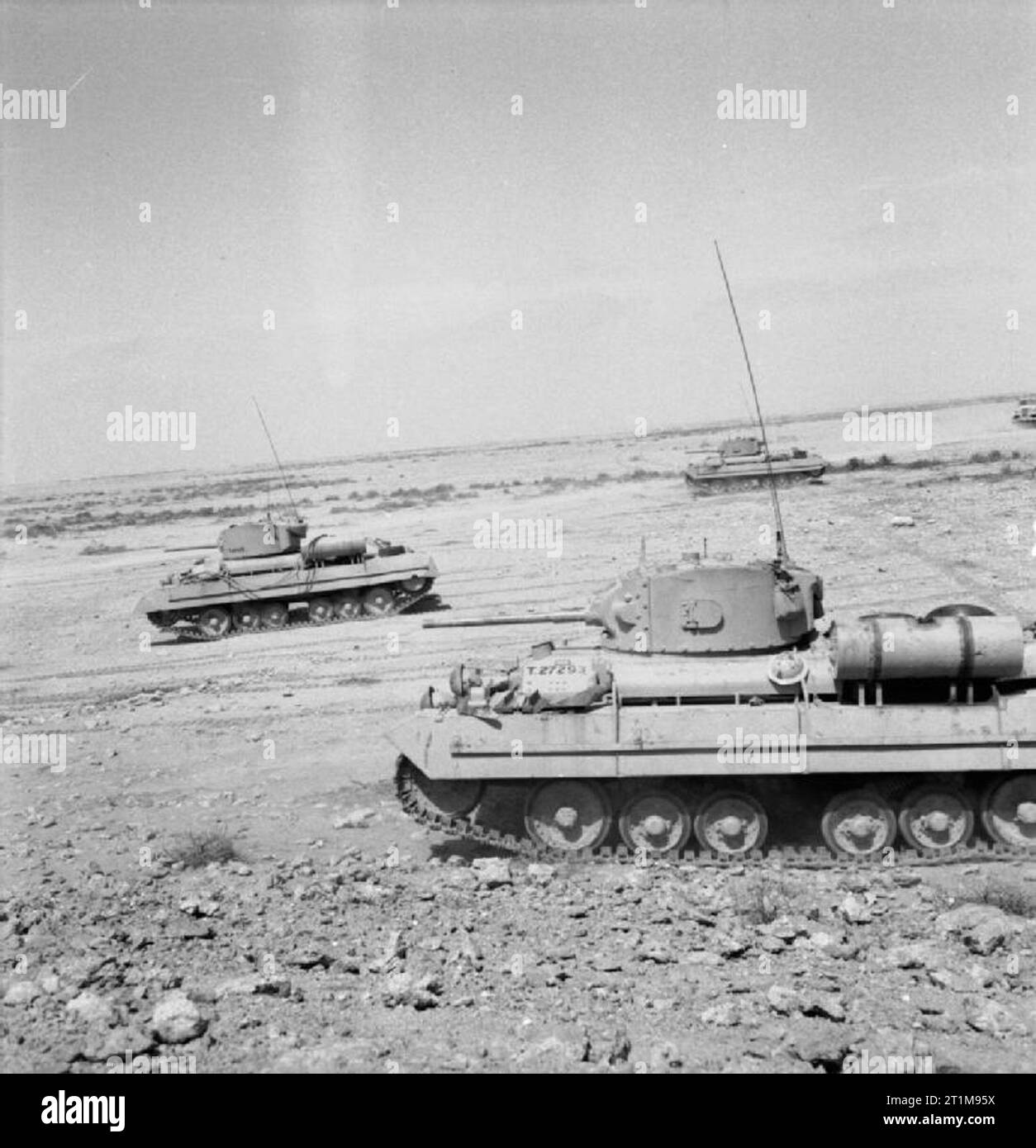 The British Army in North Africa 1942 Valentine tanks training in the ...