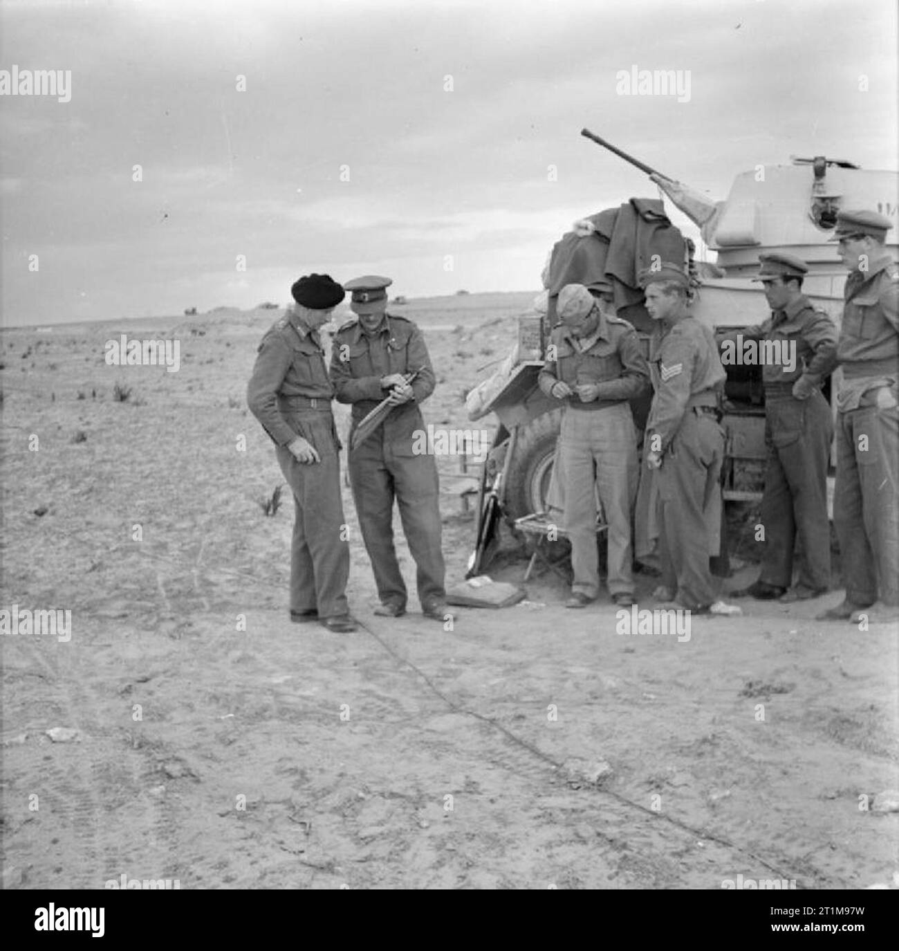 The British Army in North Africa 1943 General Montgomery with other ...