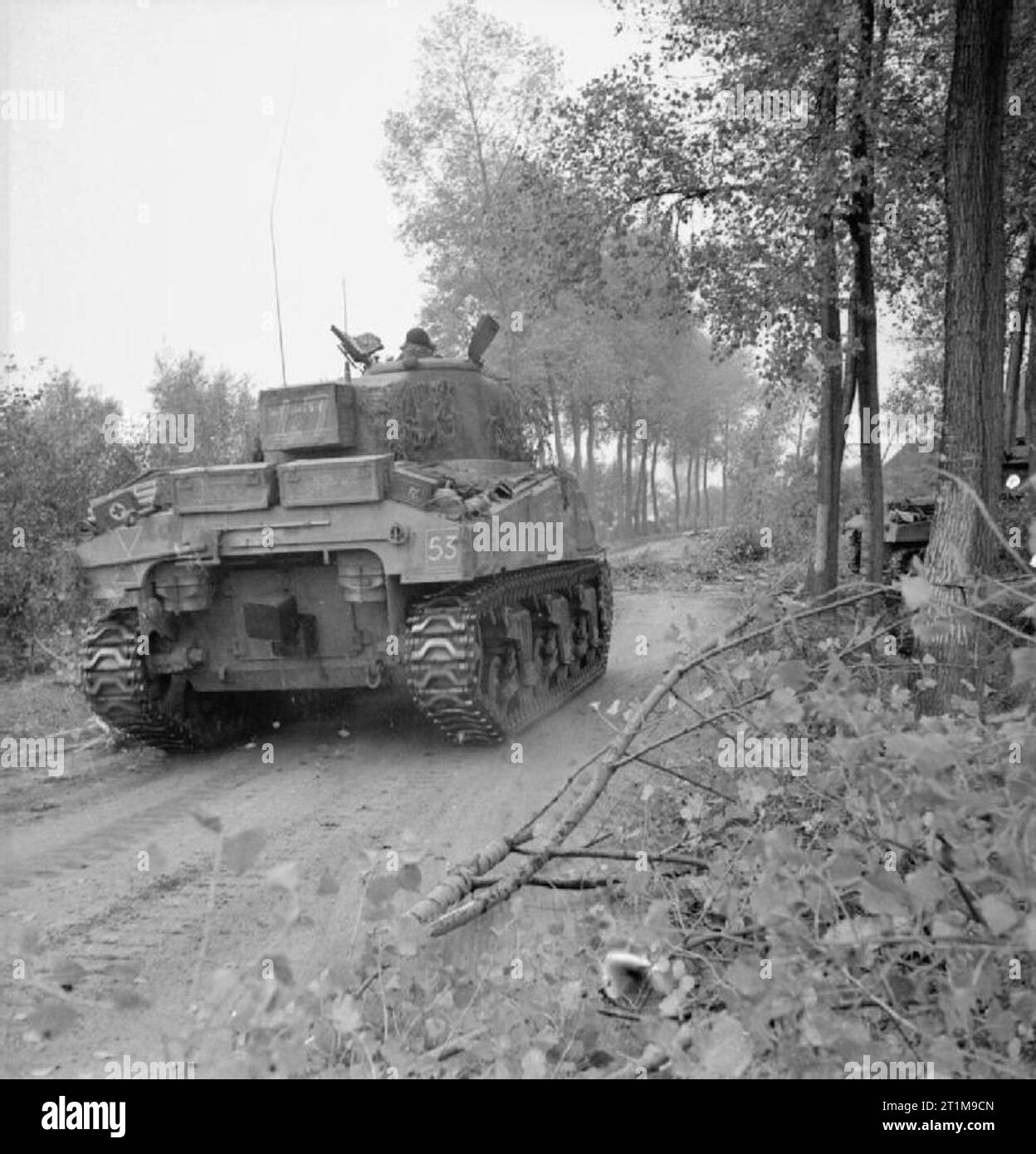 The British Army in North-west Europe 1944 Sherman tank of 33rd ...