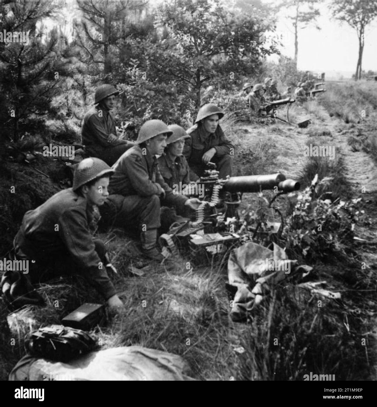 The British Army in North-west Europe 1944-45 Vickers machine-guns of ...