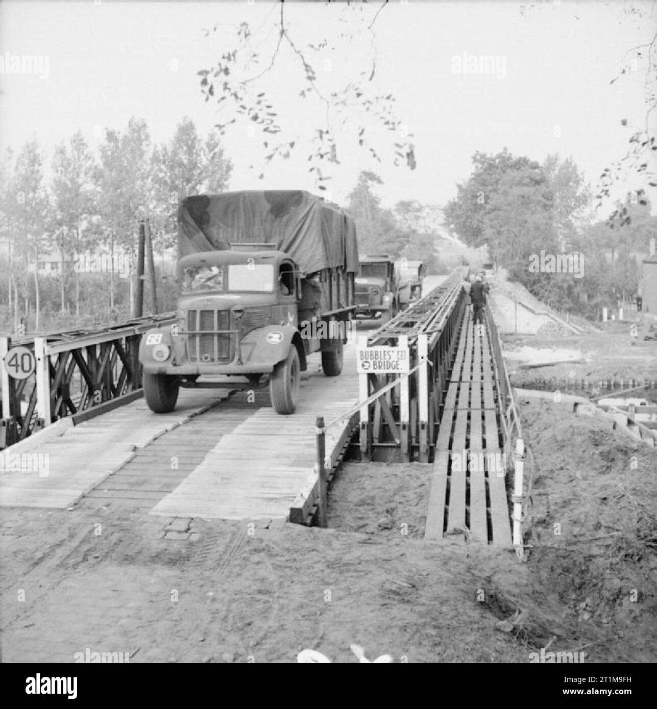 The British Army in North-west Europe 1944-45 49th Division lorries ...