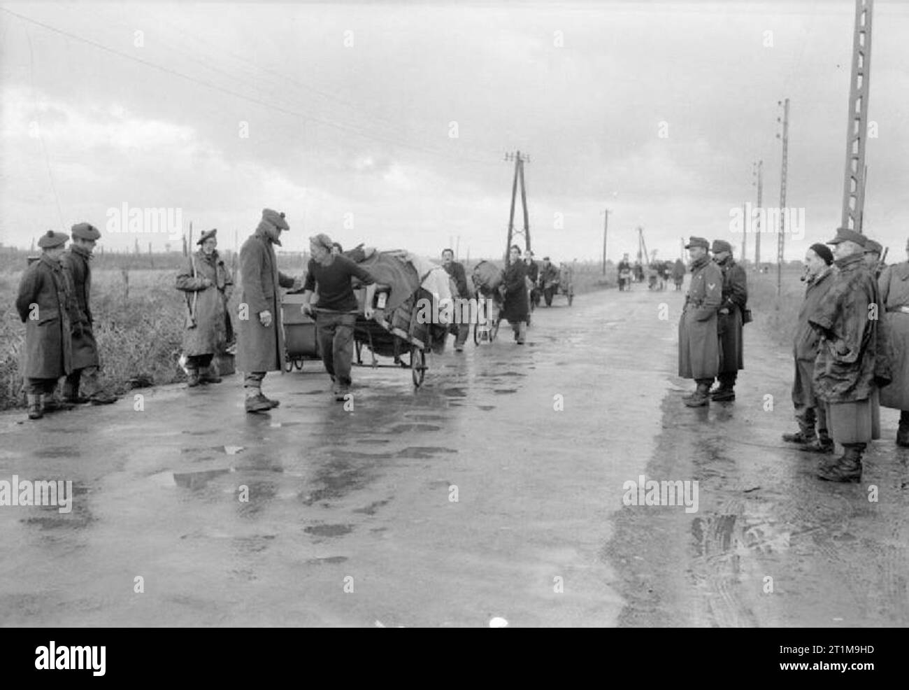 The British Army in North-west Europe 1944-45 British and German troops ...