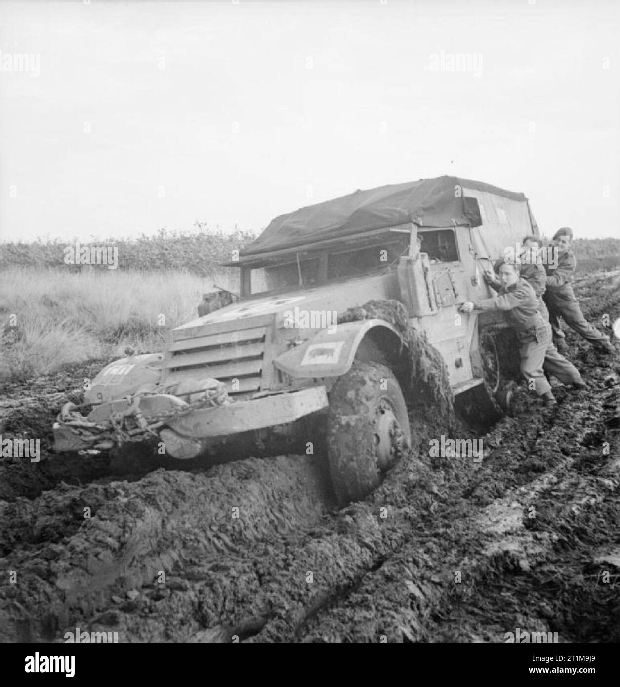 The British Army in North-west Europe 1944-45 A signals half-track of ...