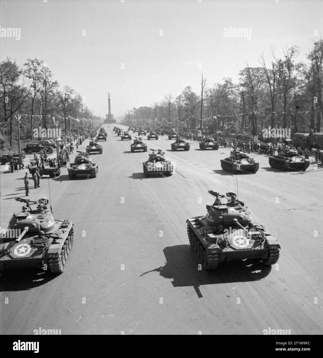 Germany Under Allied Occupation American M24 (Chaffee) Light Tanks ...