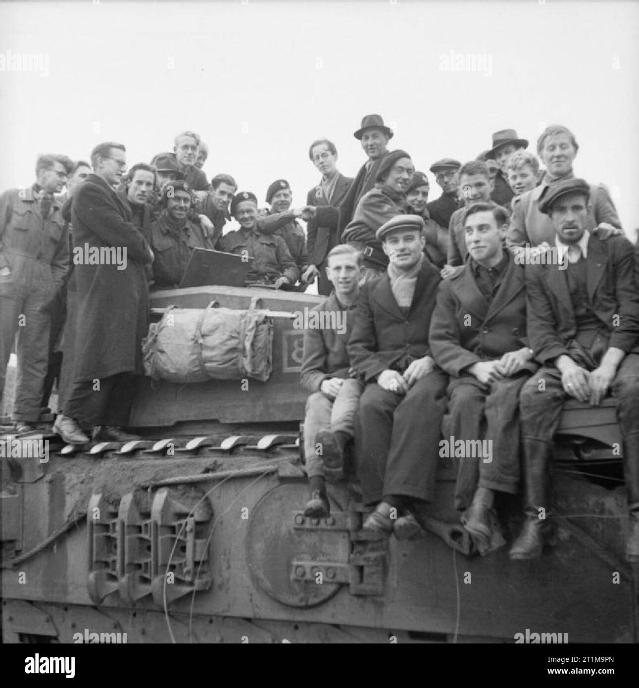 The British Army in North-west Europe 1944-45 Dutch civilians cluster ...