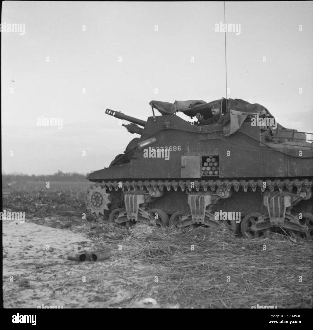 The British Army in North-west Europe 1944-45 Sexton self-propelled gun ...