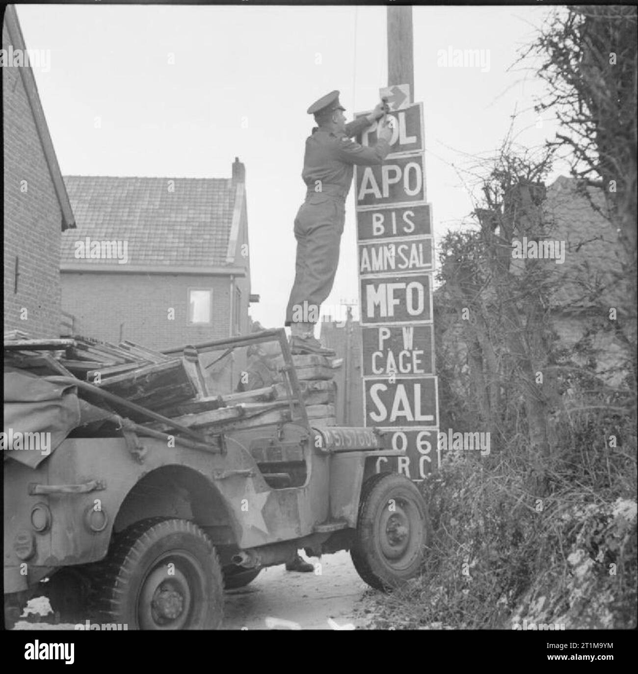 The British Army in North-west Europe 1944-45 A military policeman of ...