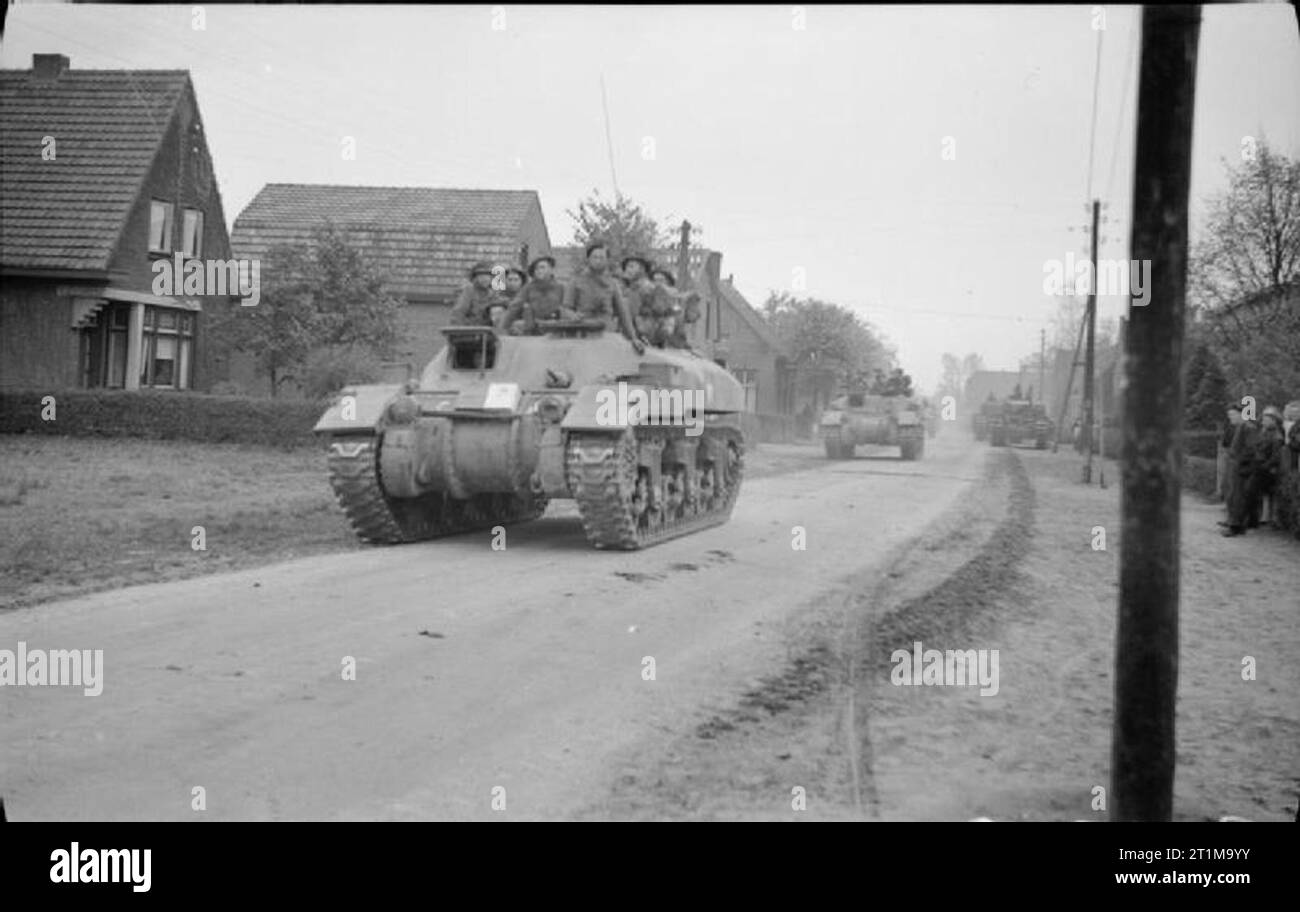 The British Army in North-west Europe 1944-45 Kangaroos carrying men of ...