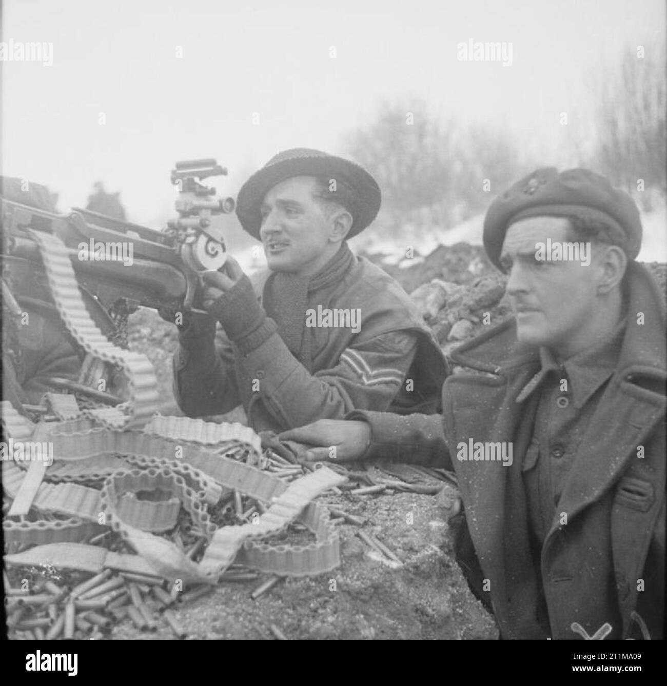 The British Army in North-west Europe 1944-45 Vickers machine gunners ...