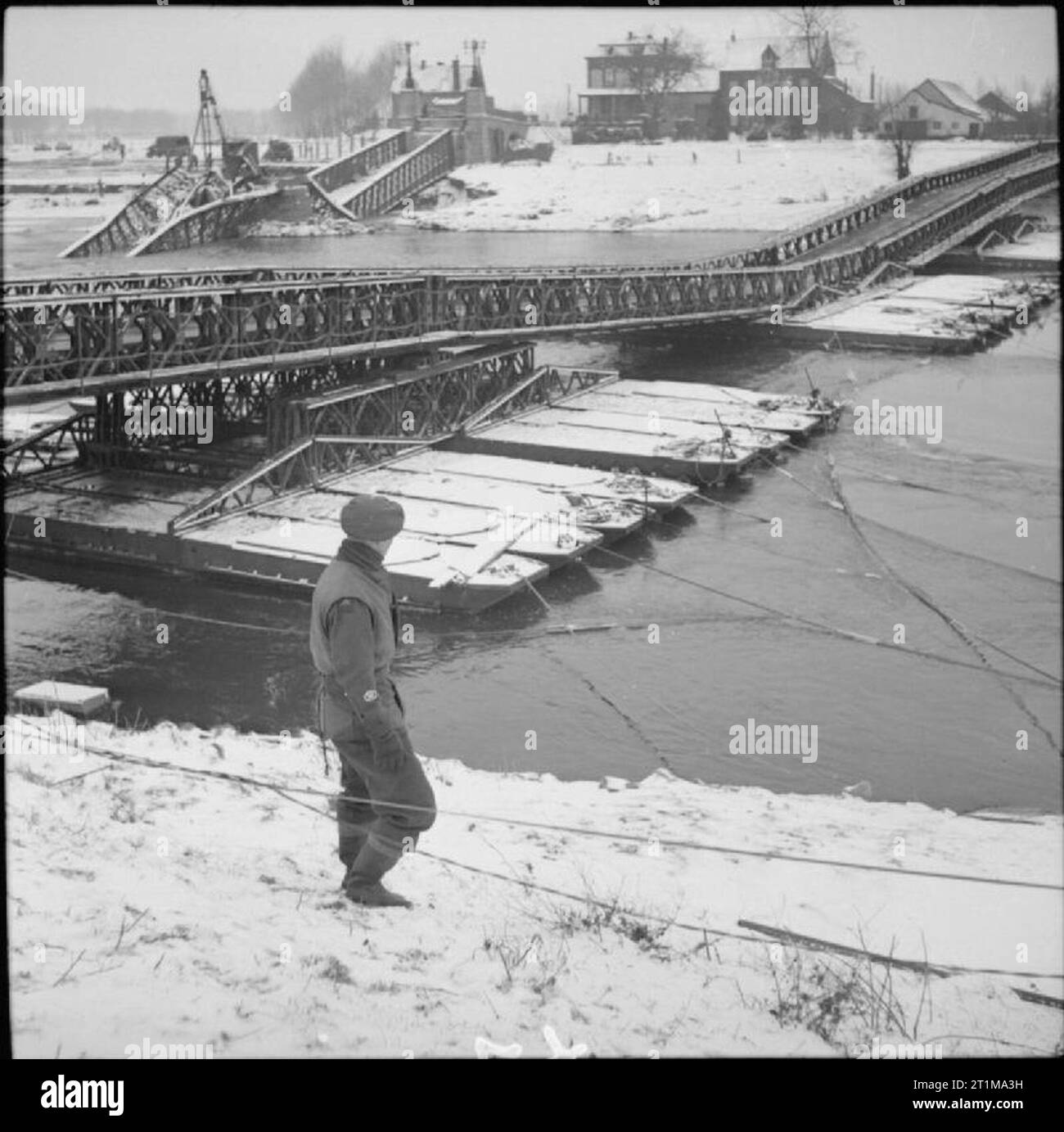 The British Army in North-west Europe 1944-45 The Bailey bridge over ...