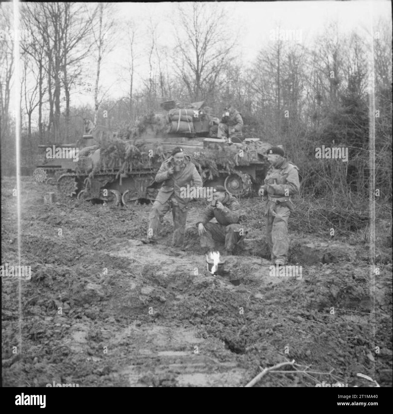 The British Army in North-west Europe 1944-45 A Sherman tank crew of ...