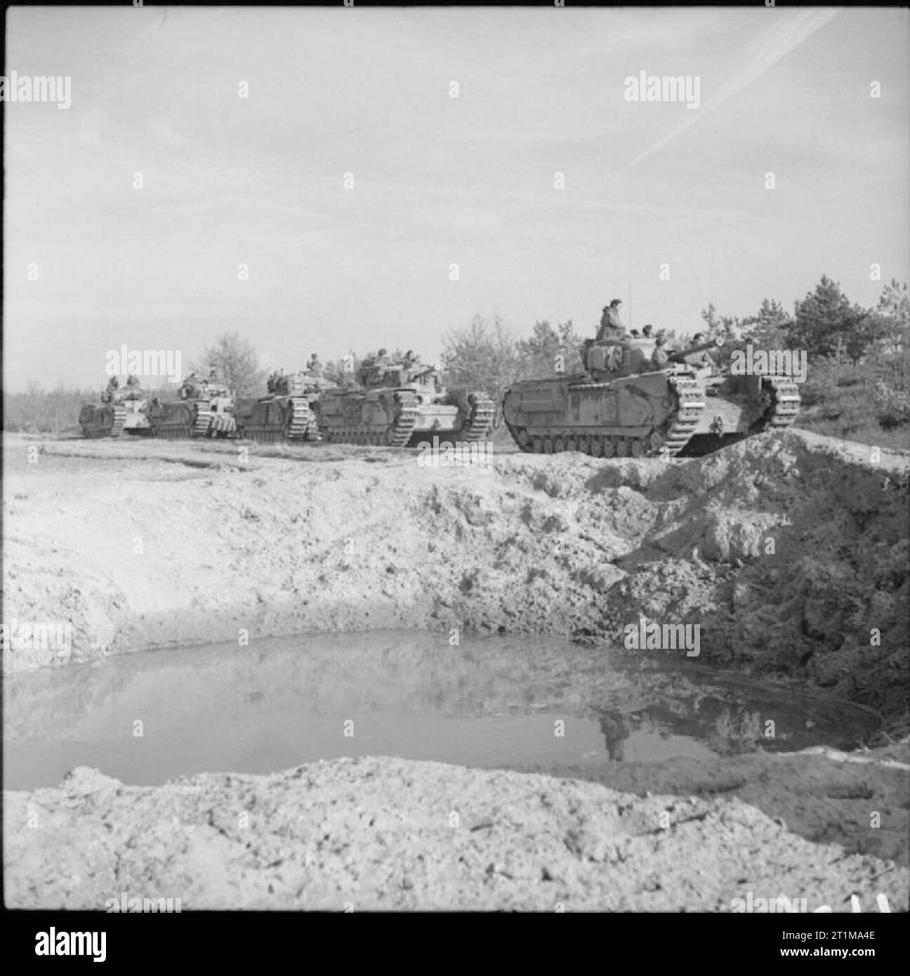 The British Army in North-west Europe 1944-45 Churchill tanks of 9th ...