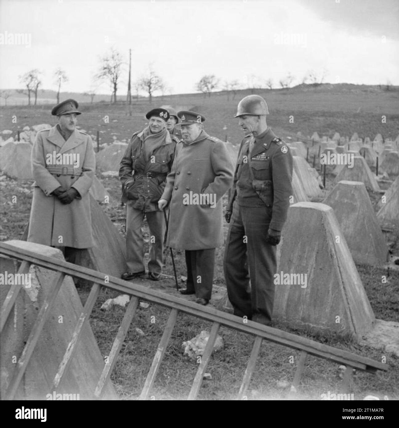 The British Army in North-west Europe 1944-45 Winston Churchill with ...