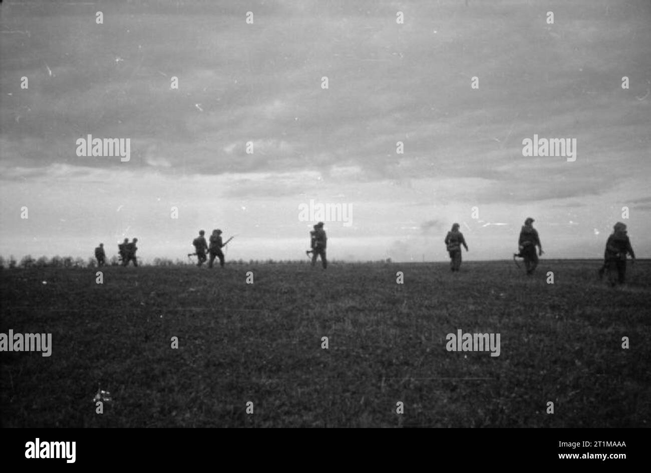 The British Army in North-west Europe 1944-45 Infantry advance in open ...