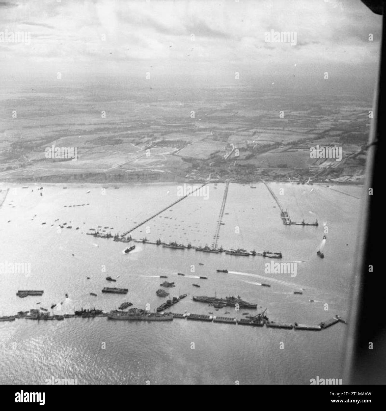 The British Army in North-west Europe 1944-45 Aerial view of the ...