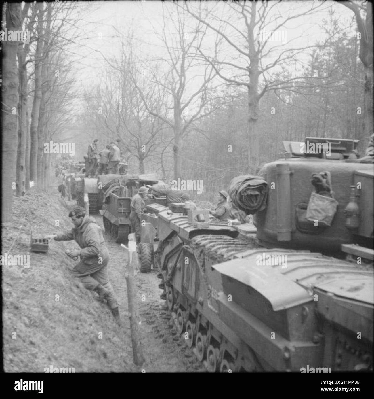 The British Army in North-west Europe 1944-45 Churchill tanks of 34th ...