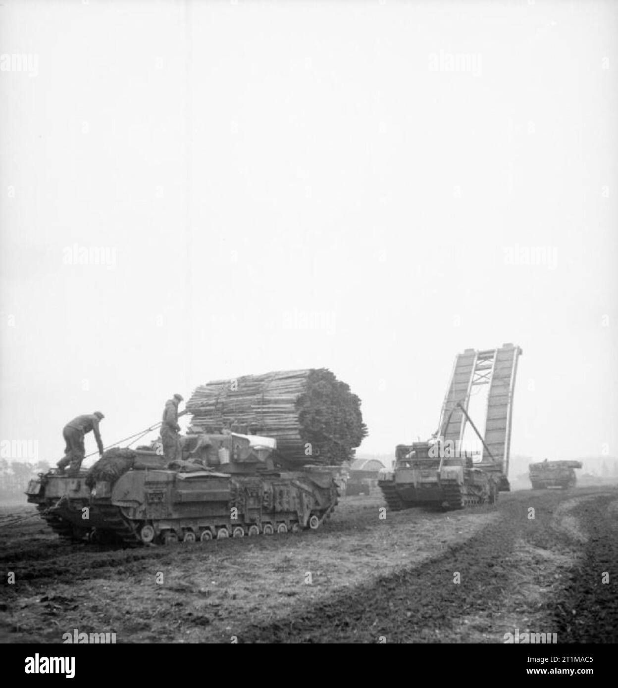 The British Army in North-west Europe 1944-45 Churchill bridgelayers ...