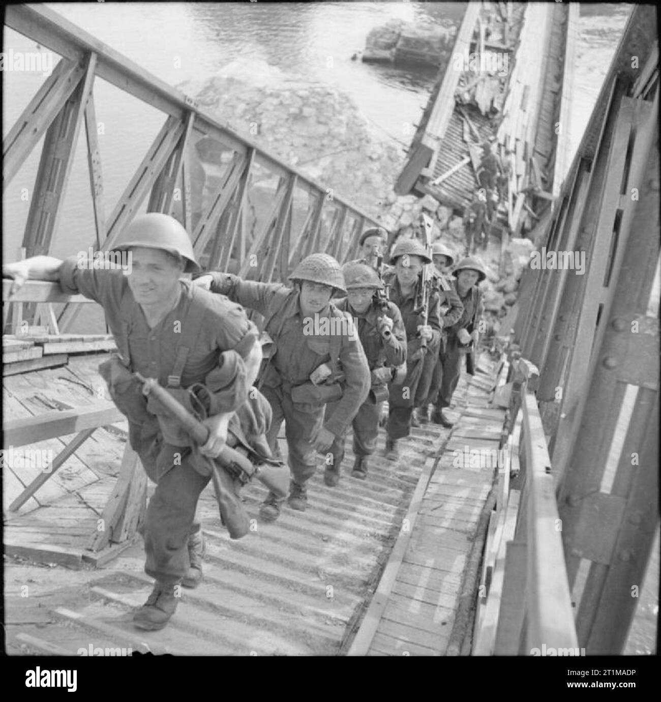 The British Army in North-west Europe 1944-45 Infantry cross the River ...