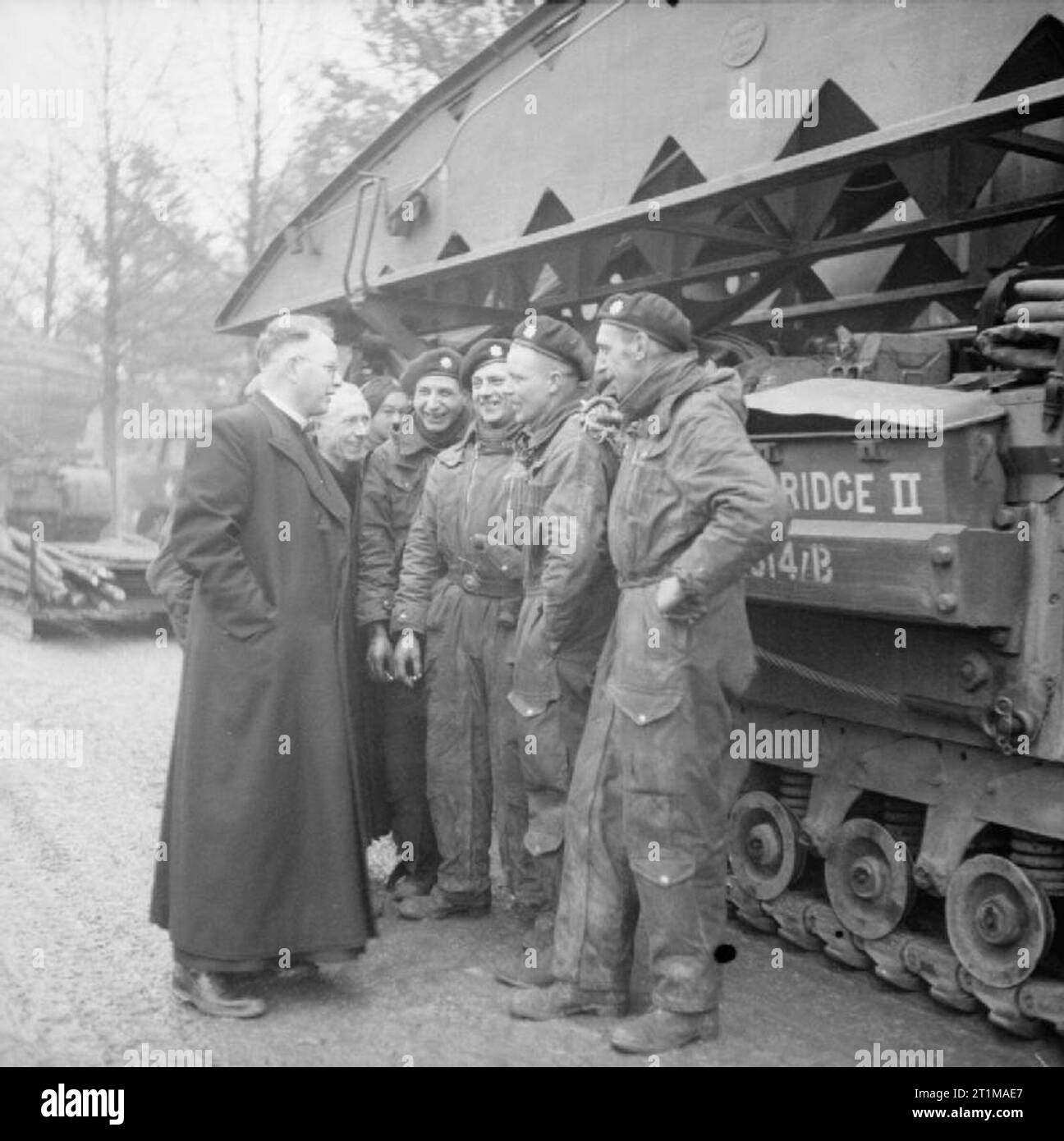 The British Army in North-west Europe 1944-45 Dutch clergymen chat to ...