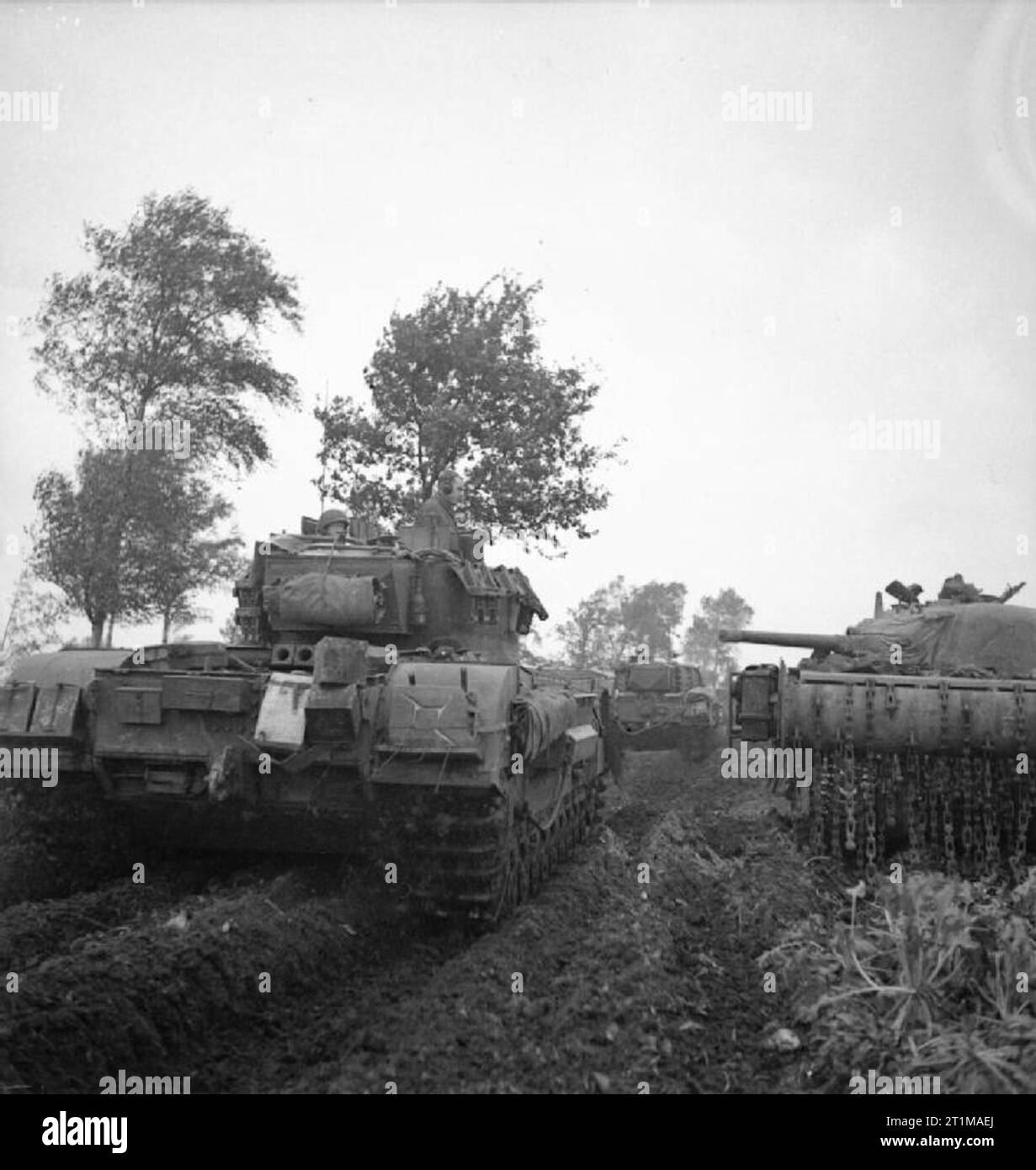 The British Army in North-west Europe 1944-45 Churchill tanks of the ...