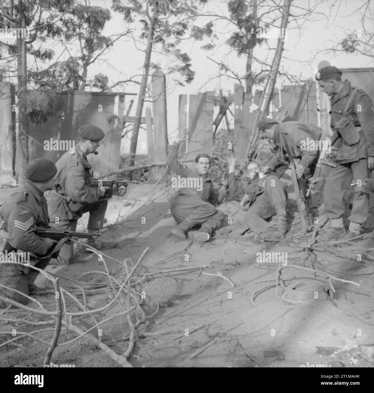 The British Army in North-west Europe 1944-45 Staged photograph of ...