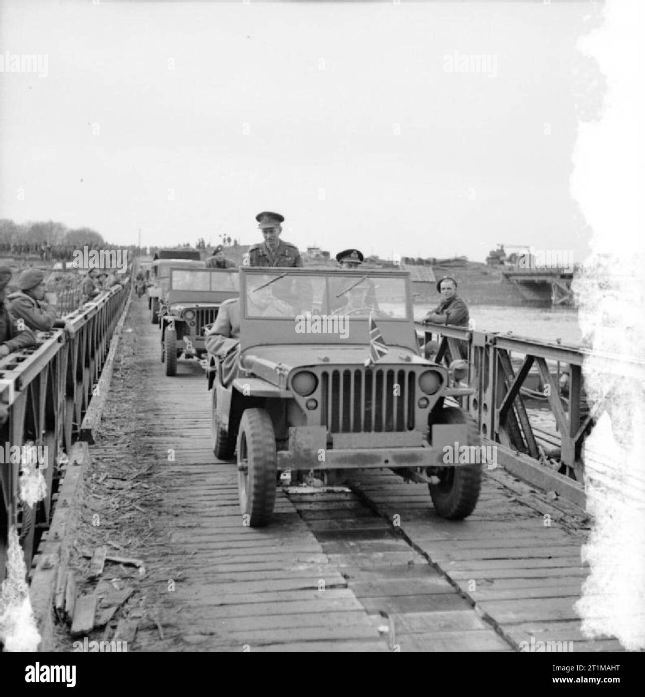 The British Army in North-west Europe 1944-45 Winston Churchill crosses ...