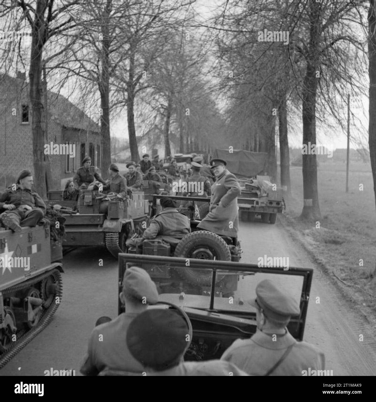 The British Army in North-west Europe 1944-45 Winston Churchill in a ...