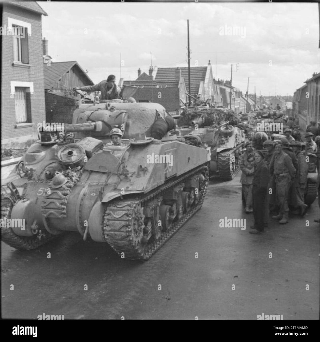 The British Army in North-west Europe 1944-45 Sherman tanks of Guards ...
