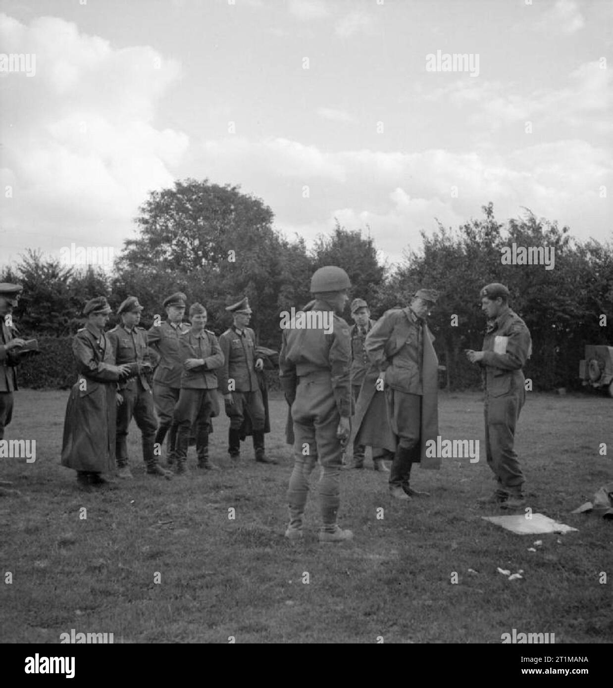 The British Army in North-west Europe 1944-45 A group of German ...