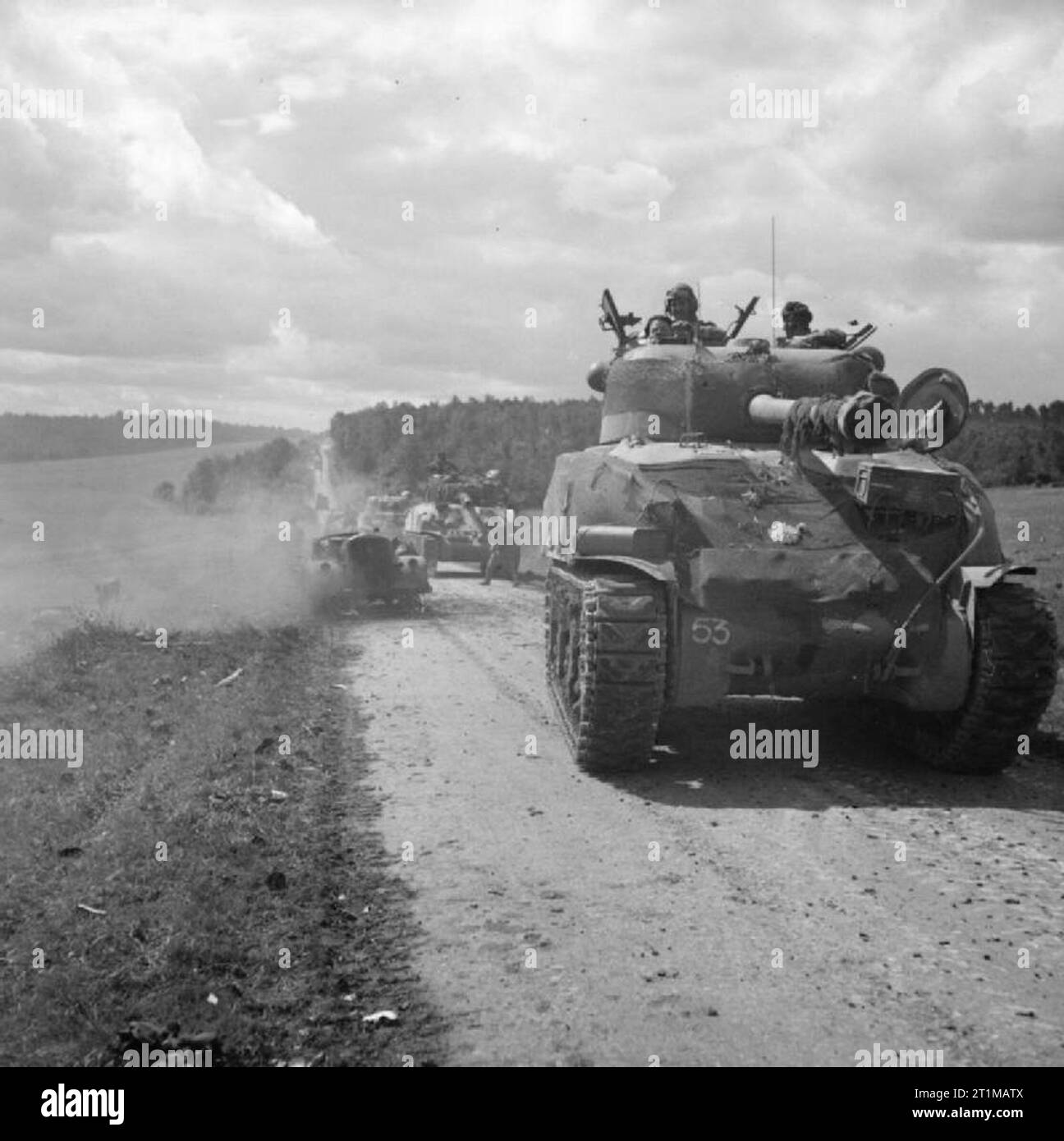 The British Army in North-west Europe 1944-45 A Sherman Firefly tank of ...