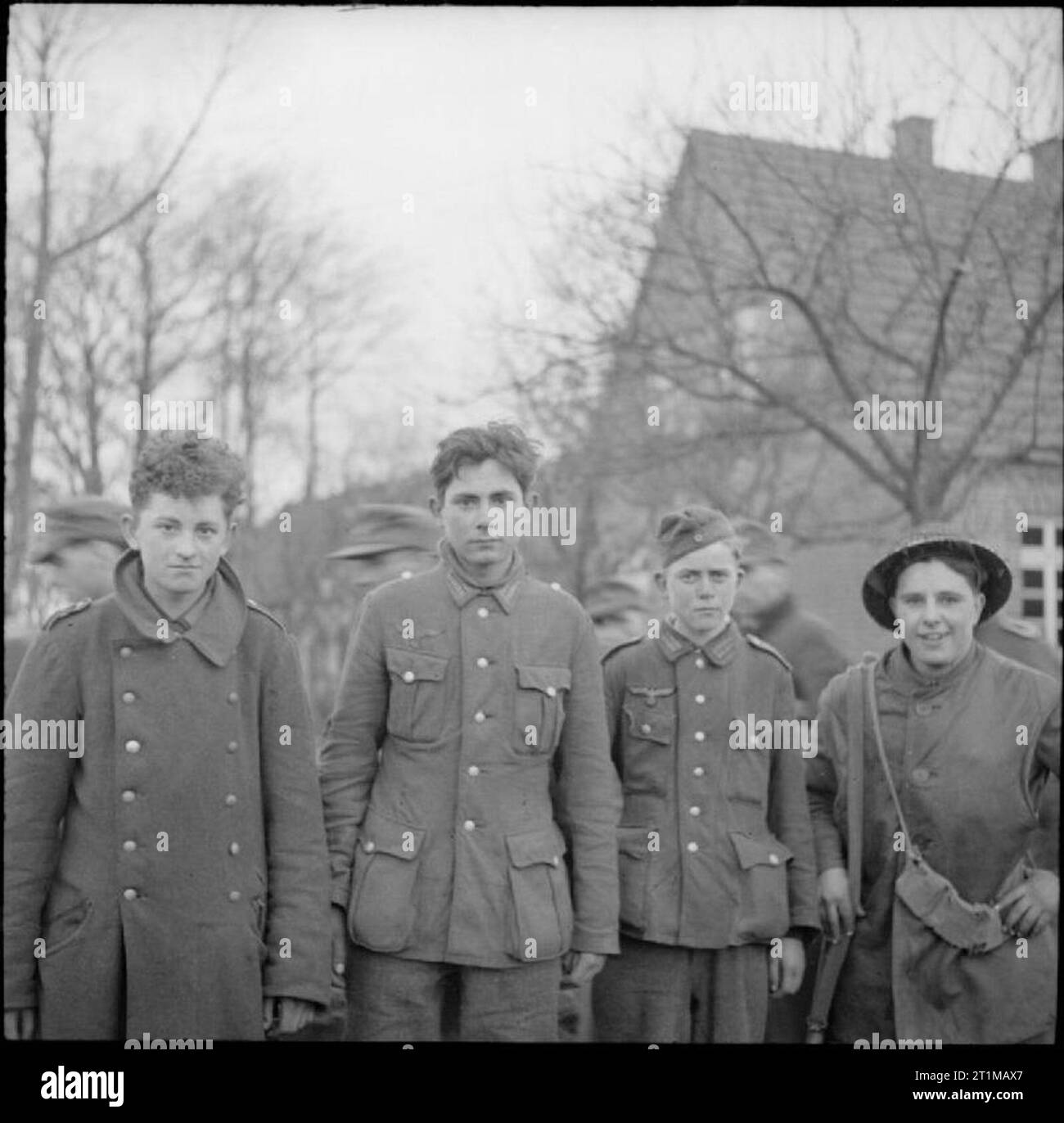 The British Army in North-west Europe 1944-45 Young German POWs ...