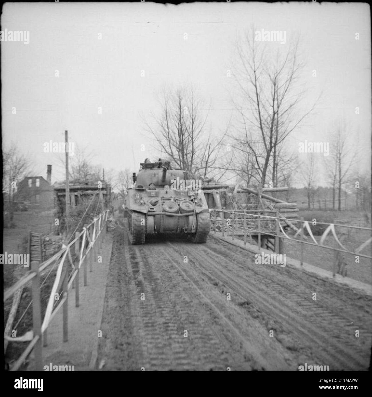 The British Army in North-west Europe 1944-45 Sherman tanks of Guards ...