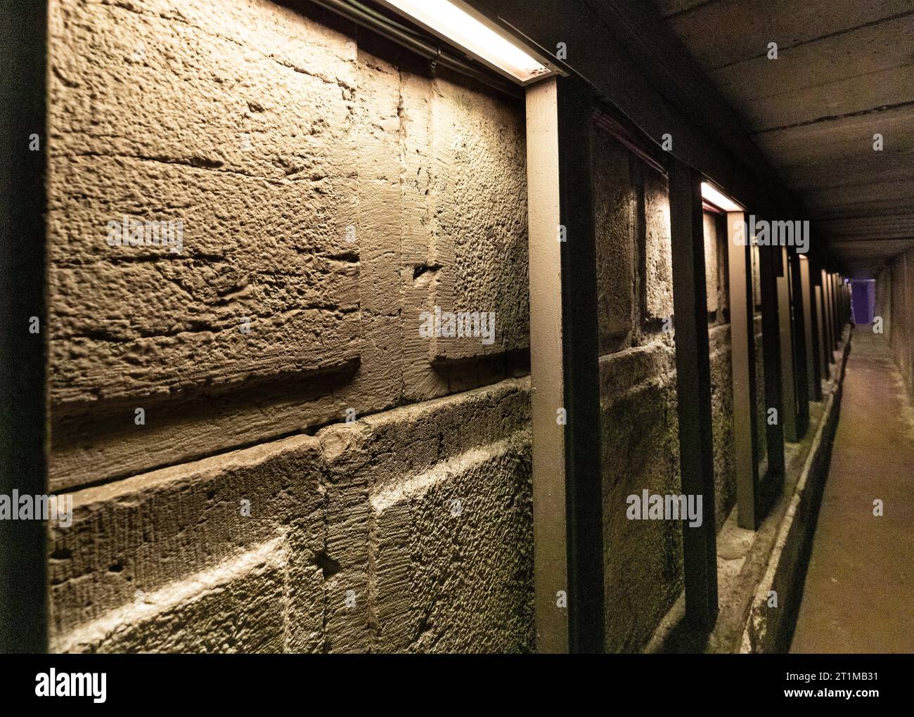 Jerusalem, Israel - October 13, 2017: Western Wall underground Tunnel ...