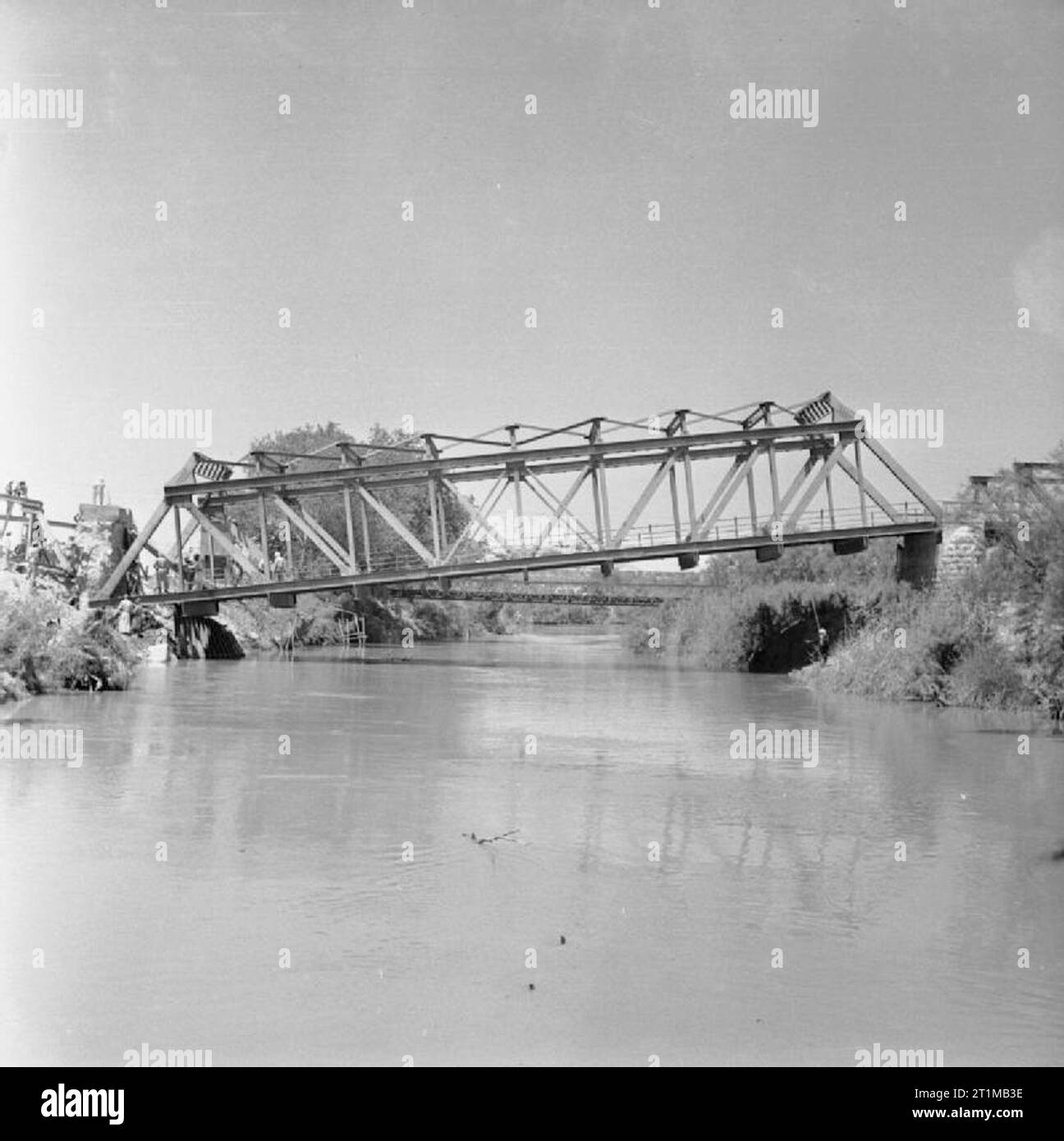 British Forces in the Middle East, 1945-1947 View of the Allenby Bridge ...